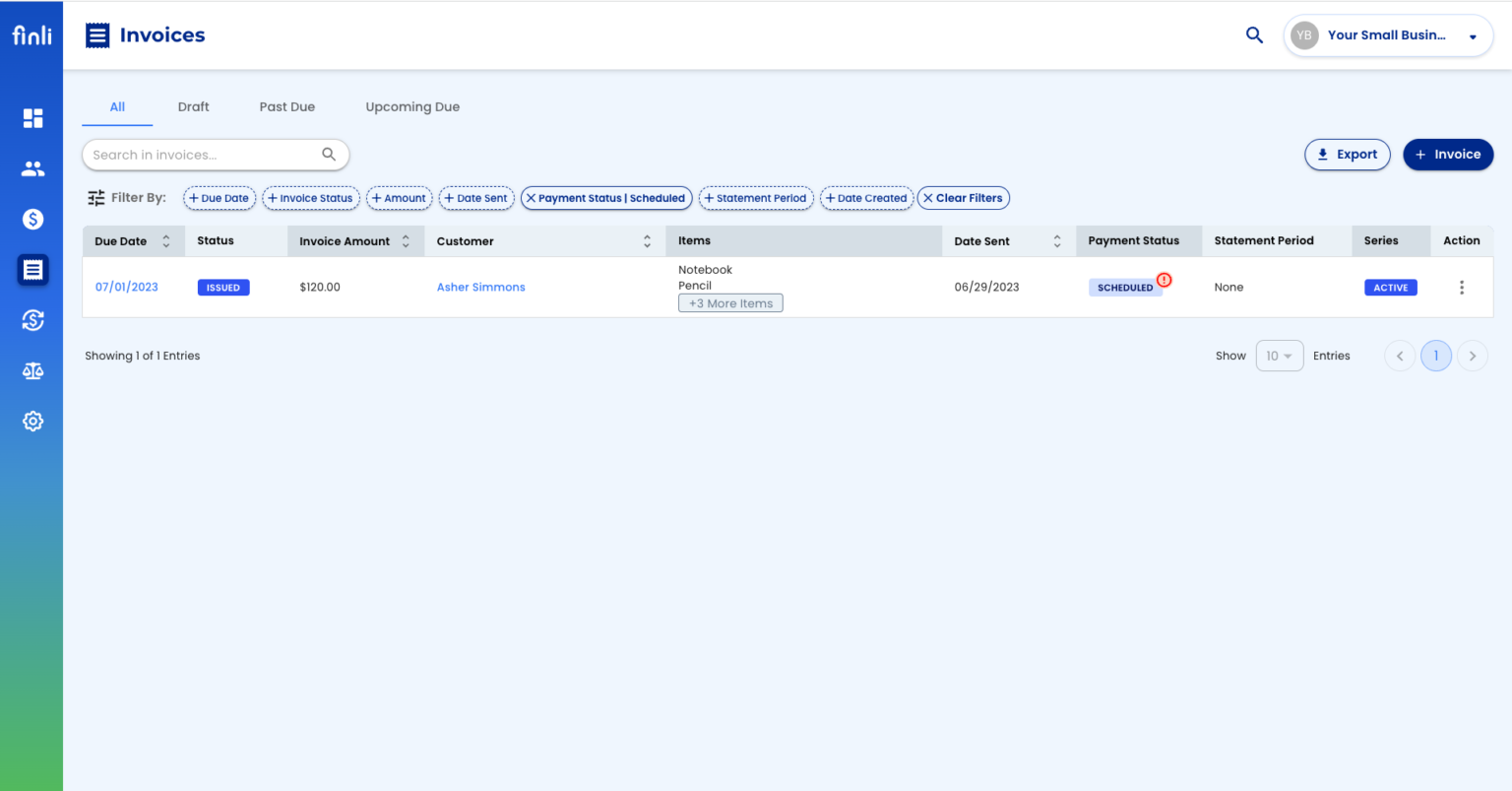 Improvements to the Invoice Payer Experience - Finli