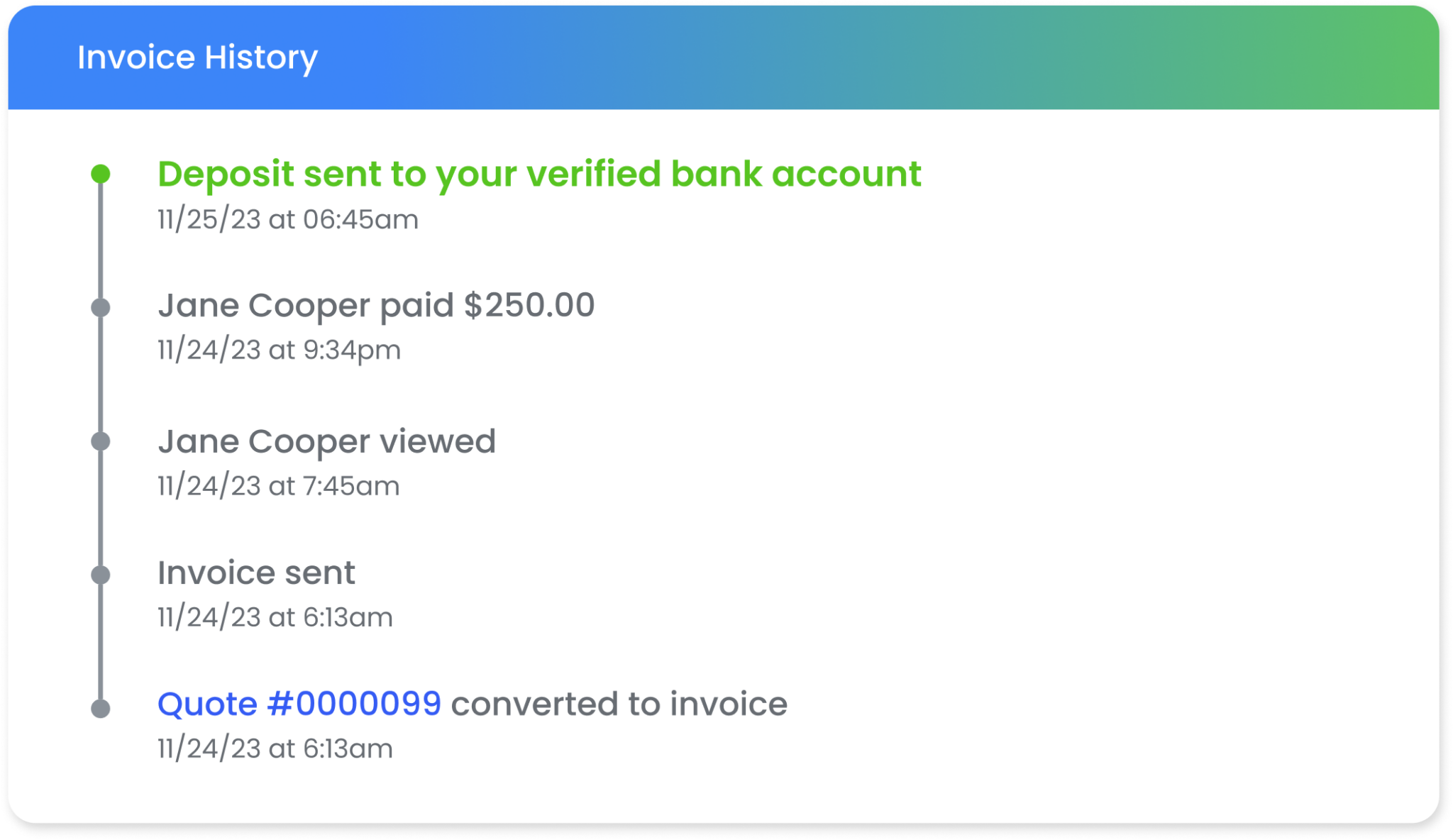 New Invoice + Quote History Features! - Finli