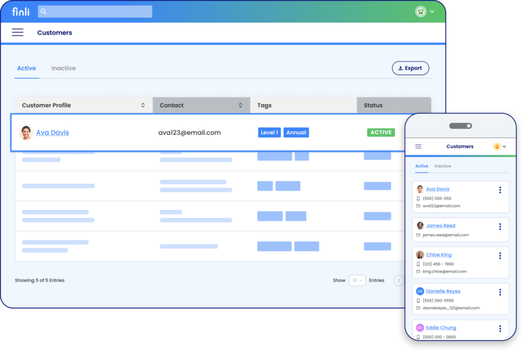 Customer + Documents Management System - Finli