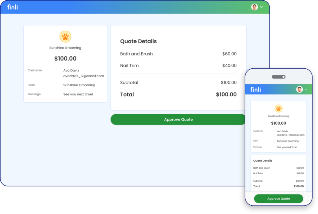 Quote Management - Finli